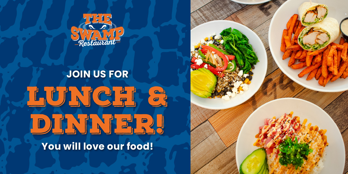 Menus | The Swamp Resturant in Gainesville
